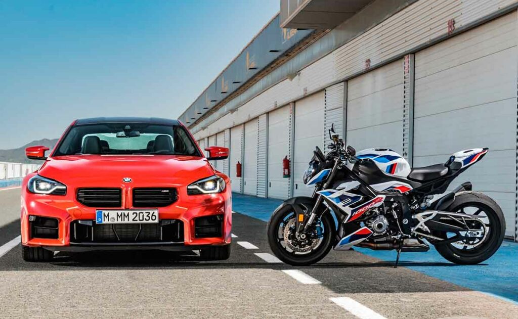 El nuevo BMW M2 y la nueva BMW M 1000 R se retan en circuito